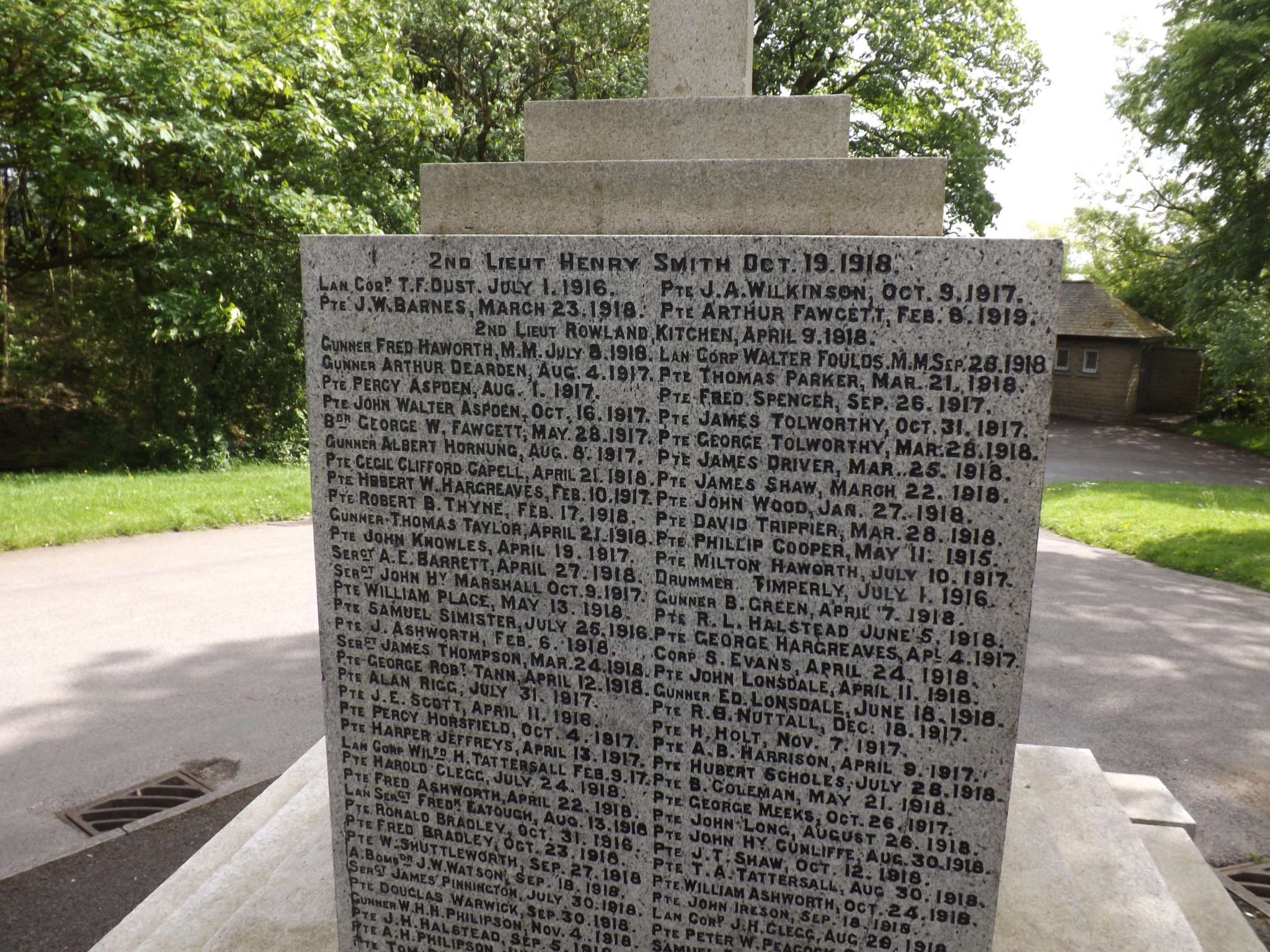 Rawtenstall Municipal War Memorial - War Memorials Online